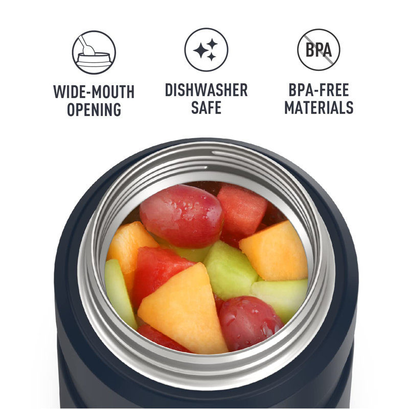 hongzhi Stainless King Vacuum-Insulated Food Jar, 24 Ounce, Midnight Blue | Wayfair